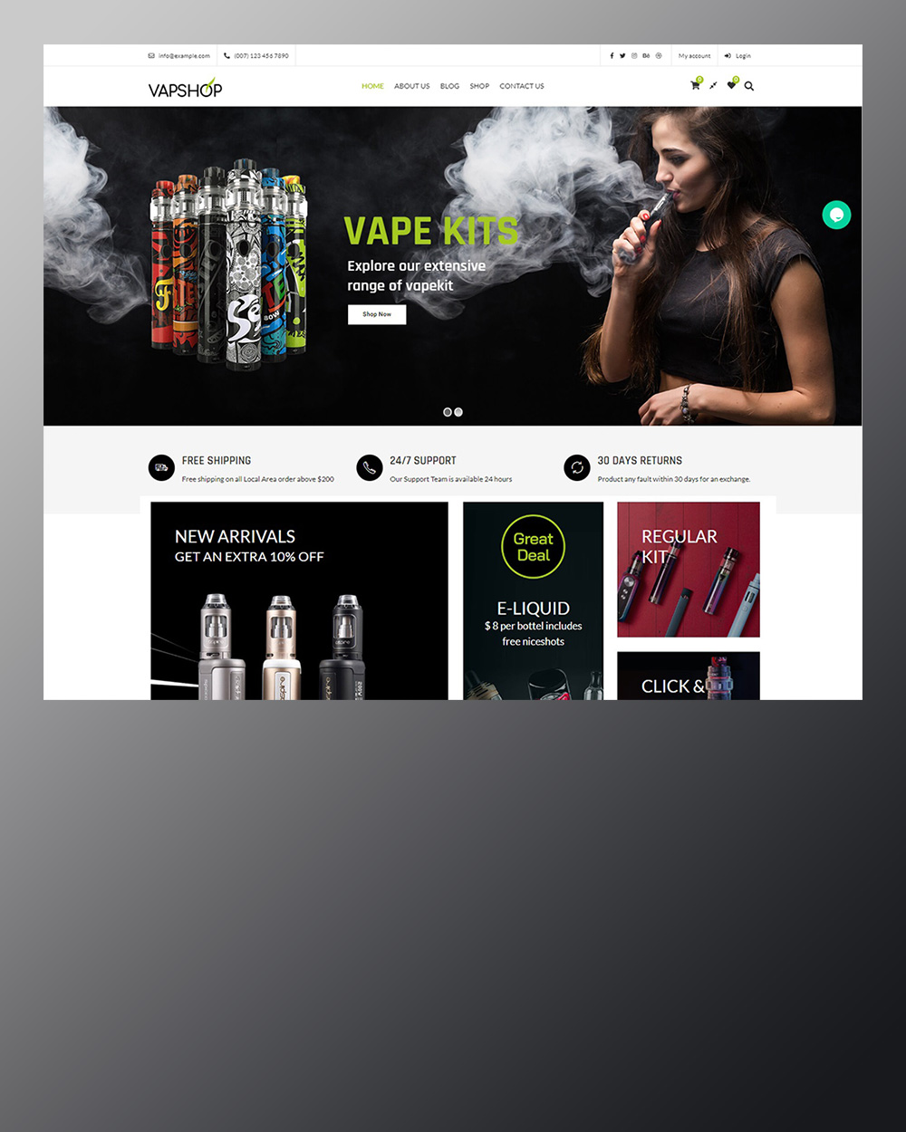 CiyaShop Vape Shop | Website Template » Andrew Matsegora